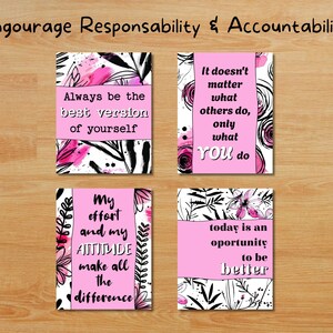 Growth Mindset Boho Classroom Posters High School Counseling Office ...