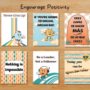 Retro Growth Mindset Poster Groovy Motivational Classroom Decor Retro ...