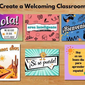 Spanish Classroom Posters Printable Spanish Teacher High School Decor ...