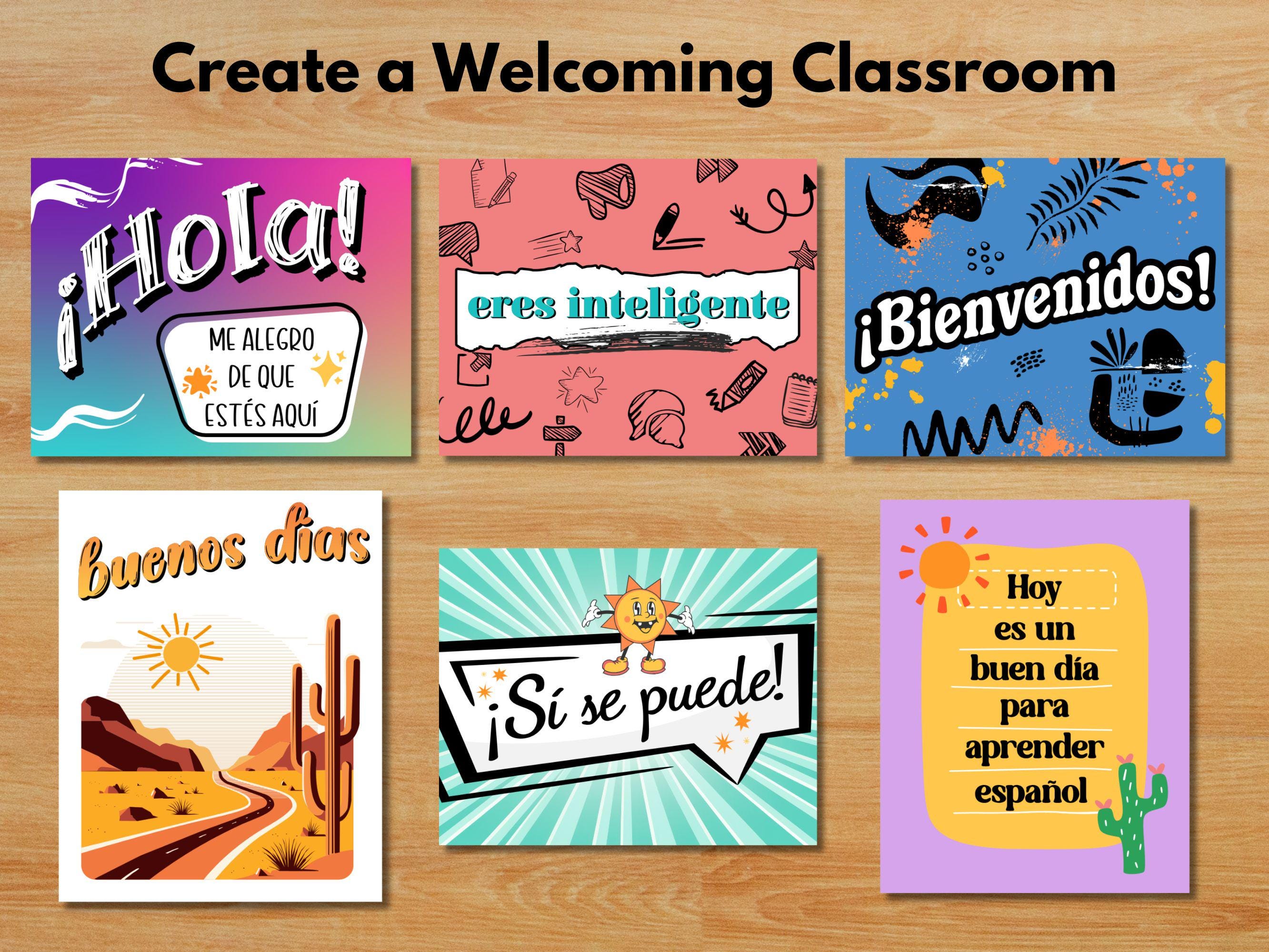 Spanish Classroom Posters Printable Spanish Teacher High School Decor ...