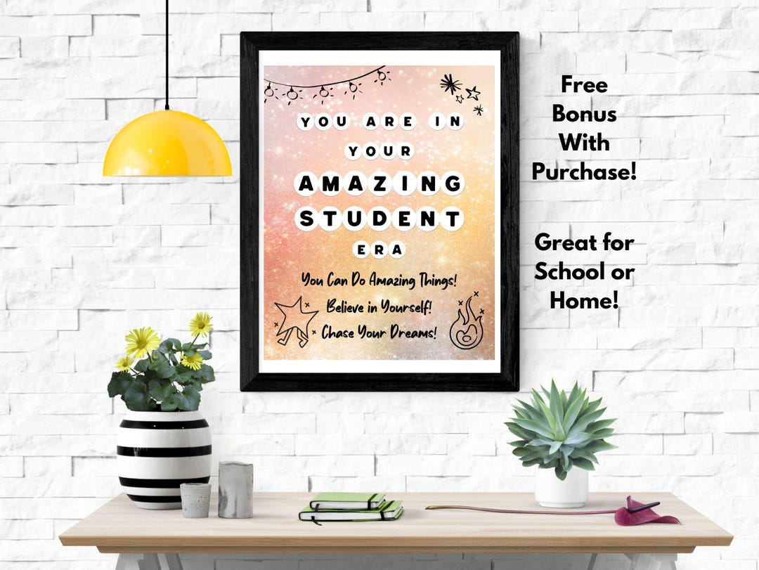 Amazing Student Era Growth Mindset Poster Printable Classroom ...