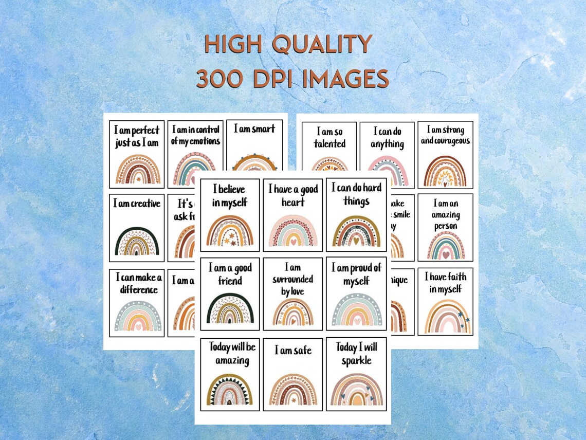 Lunchbox Notes for Kids Printable Daily Positive Affirmations ...