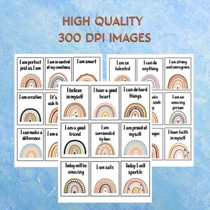 Lunchbox Notes for Kids Printable Daily Positive Affirmations ...