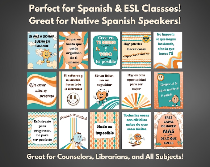 Spanish Growth Mindset Poster Printable Spanish Class Motivational ...
