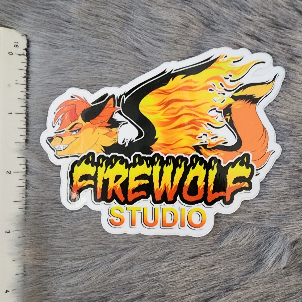 Fire Wolf Studio Logo Sticker - Etsy