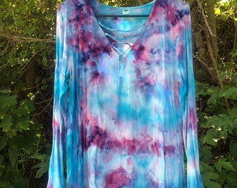 Sandstone Long Sleeve Tie Dye Shirt, Earthy Tie Dye, Hippie Clothing - Etsy