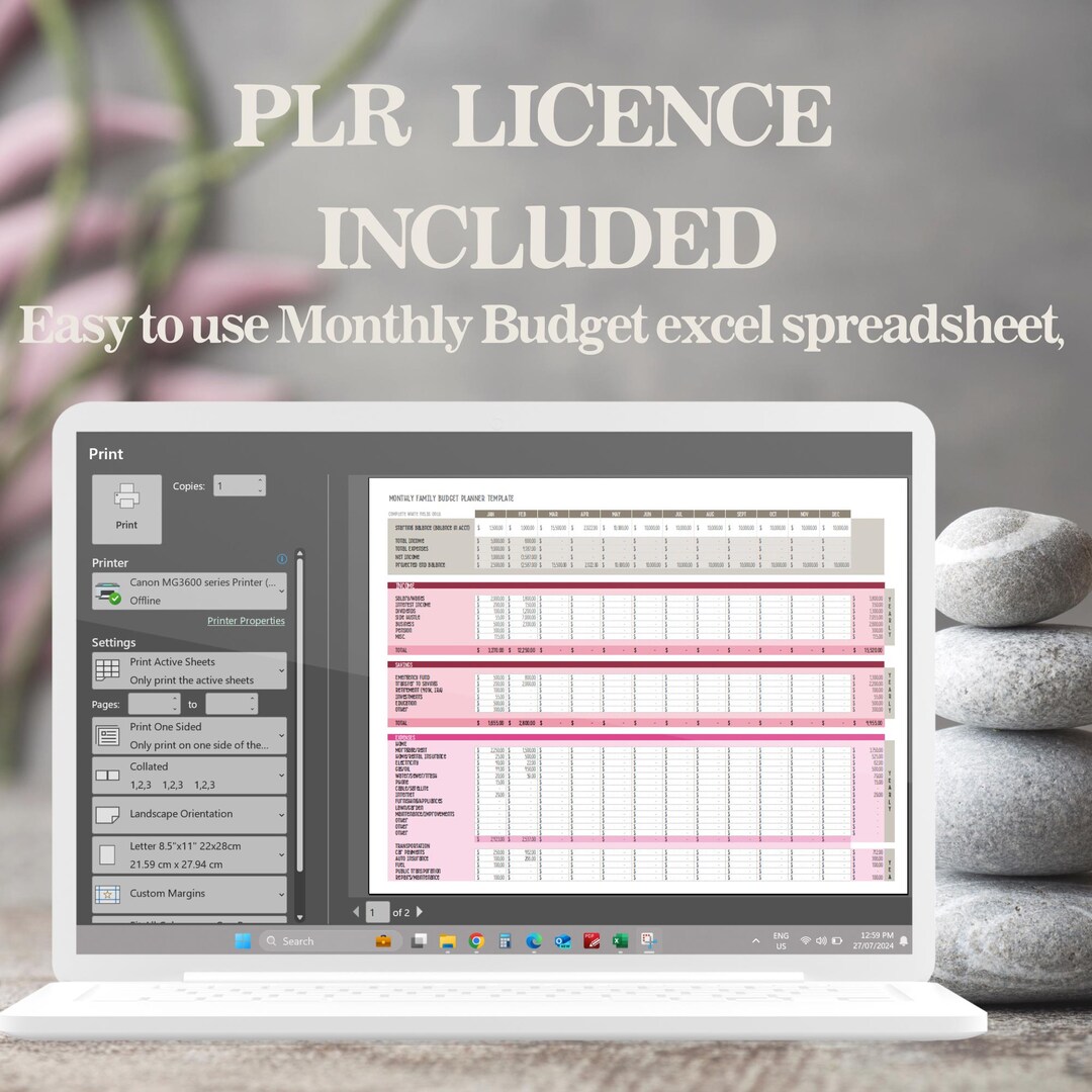 Pay Check Budget Spreadsheet With PLR Easy Tracking Budget Spreadsheet ...