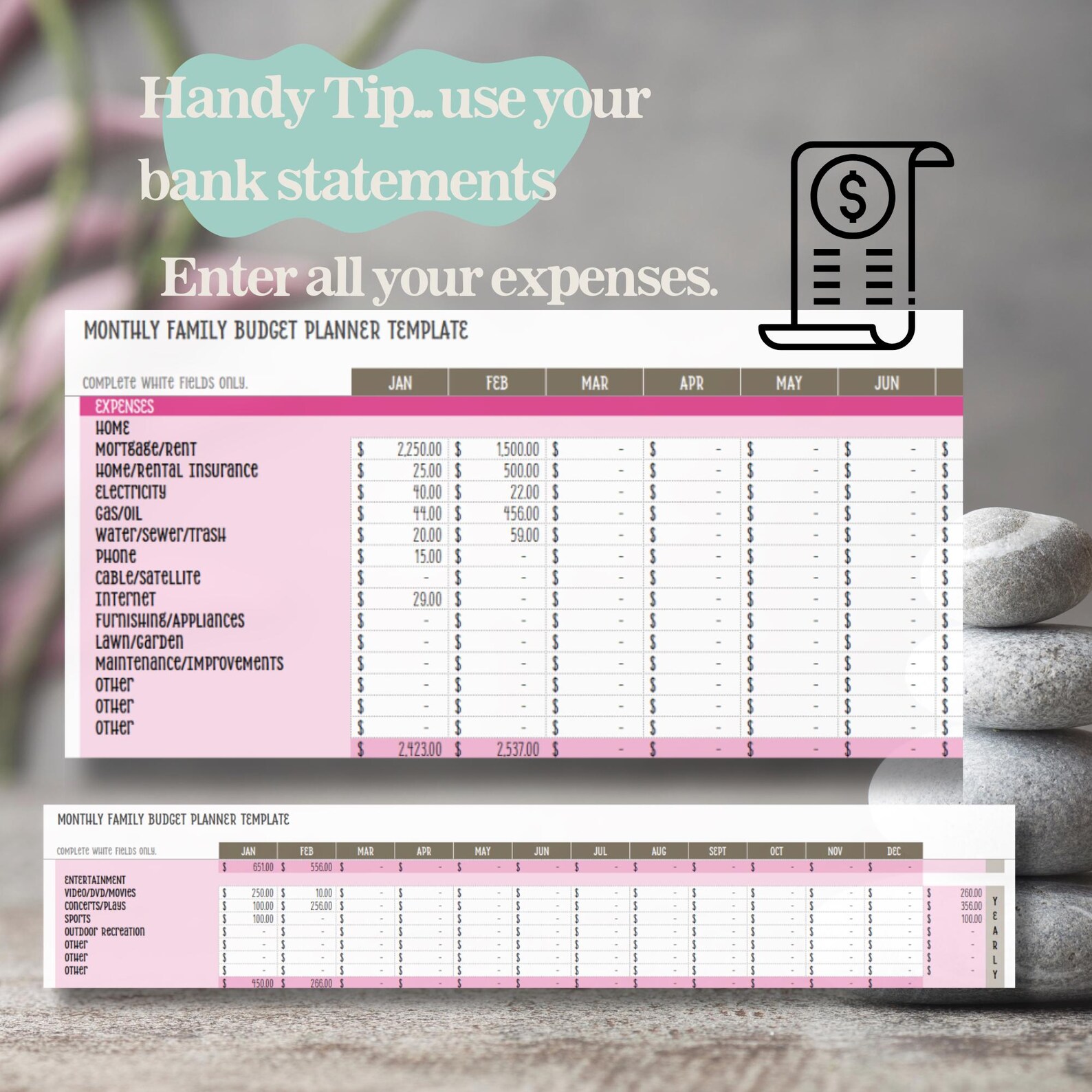 Pay Check Budget Spreadsheet With PLR Easy Tracking Budget Spreadsheet ...