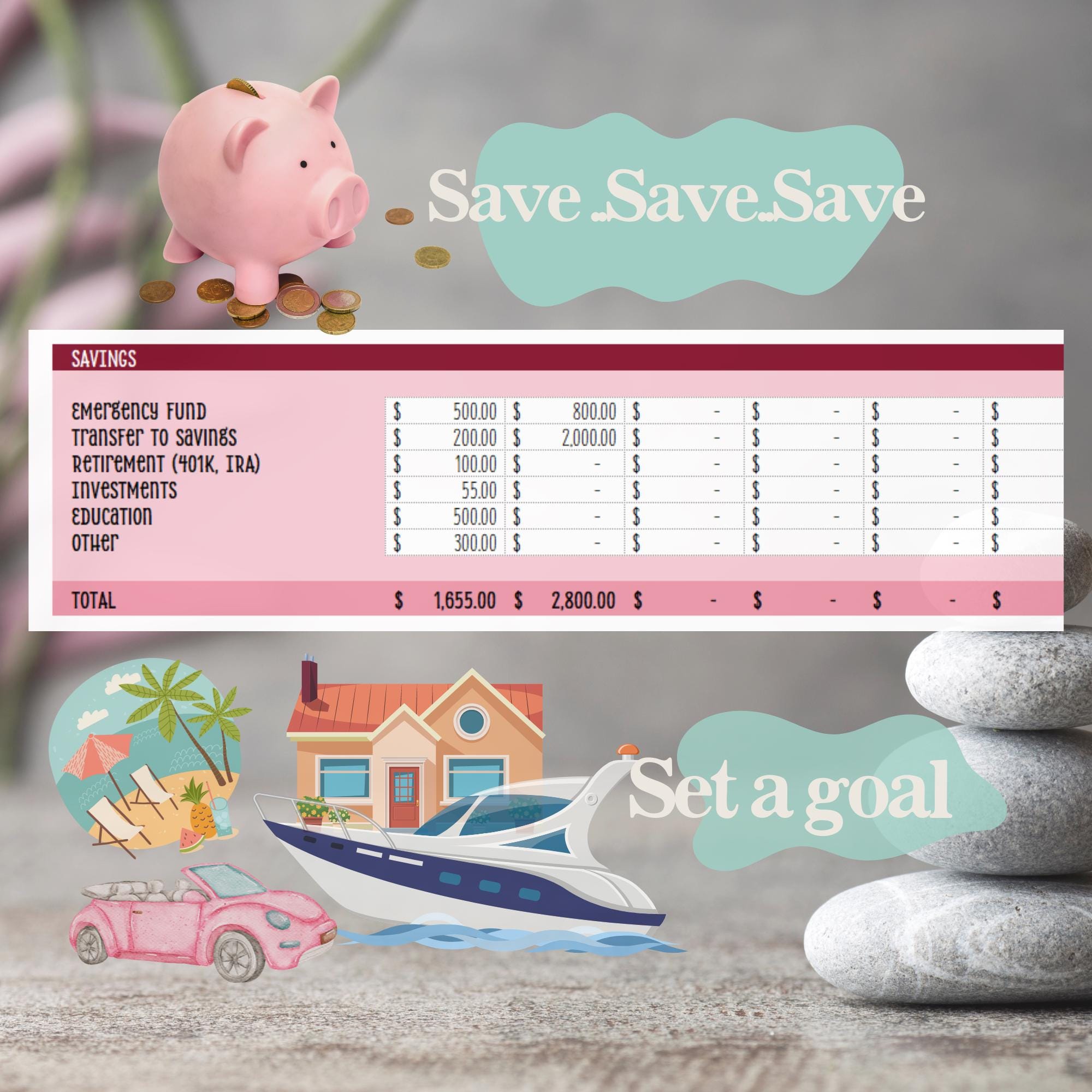 Pay Check Budget Spreadsheet With PLR Easy Tracking Budget Spreadsheet ...