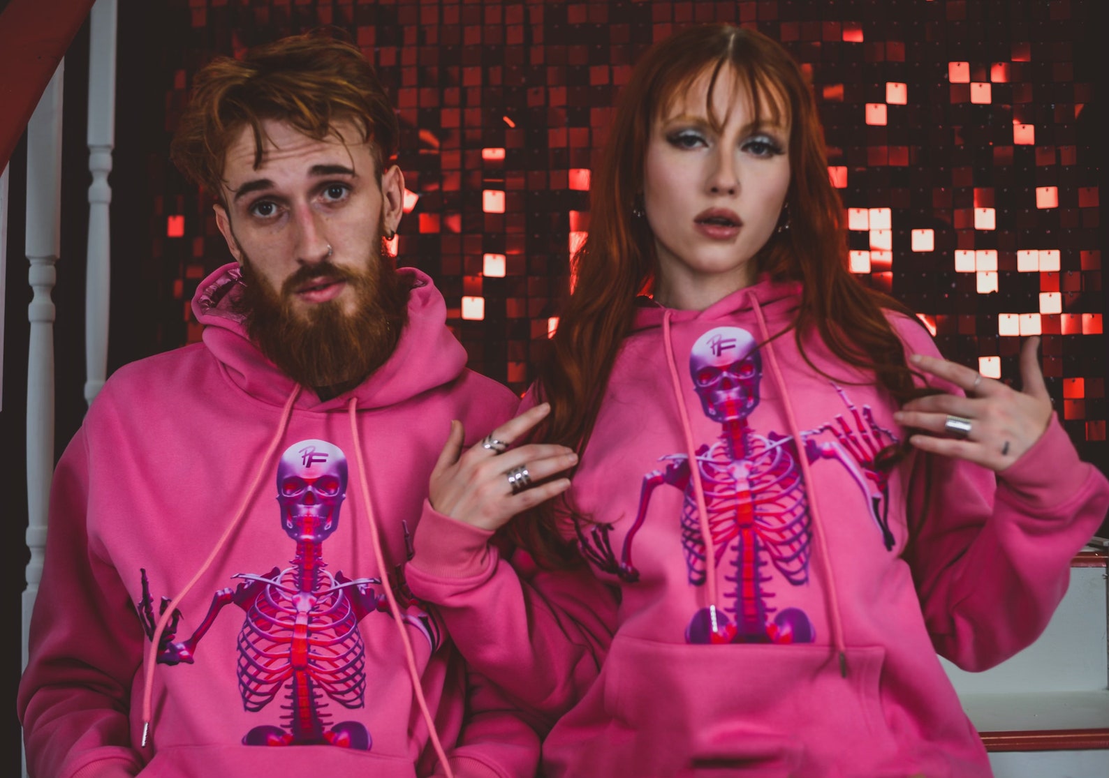 PF Pink Skeleton Hoodie (skeleton Collection) - Etsy