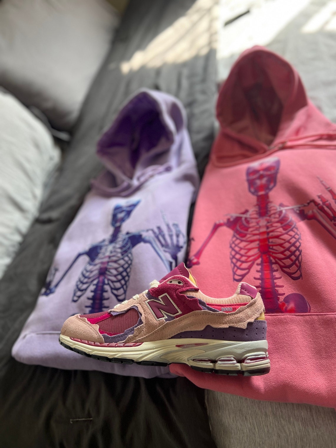PF Pink Skeleton Hoodie (skeleton Collection) - Etsy