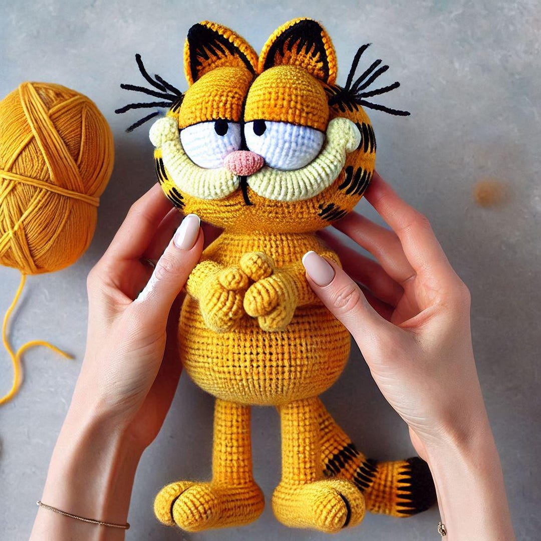 Crochet Garfield Popular Pattern %100 Success - Etsy