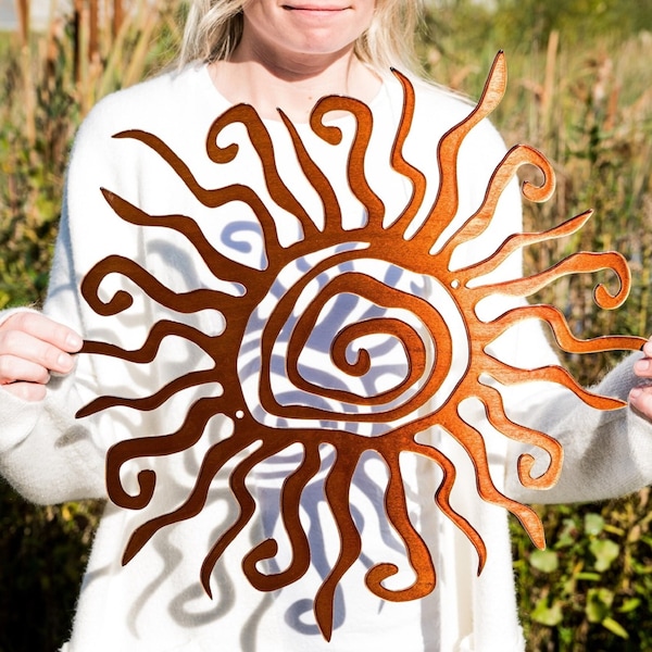 Outdoor Métal Sun Wall Art - Etsy Australia