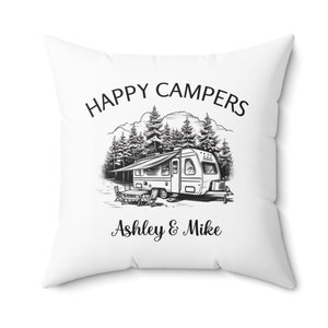 Personalized Camp Throw Pillows Firm Throw Pillow Double Sided Throw ...