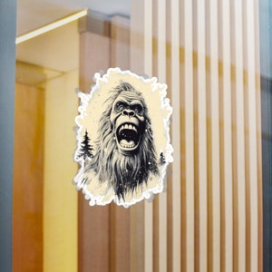Bigfoot Smiling Vinyl Decal, Bigfoot Sticker, Sasquatch Decal, Car ...