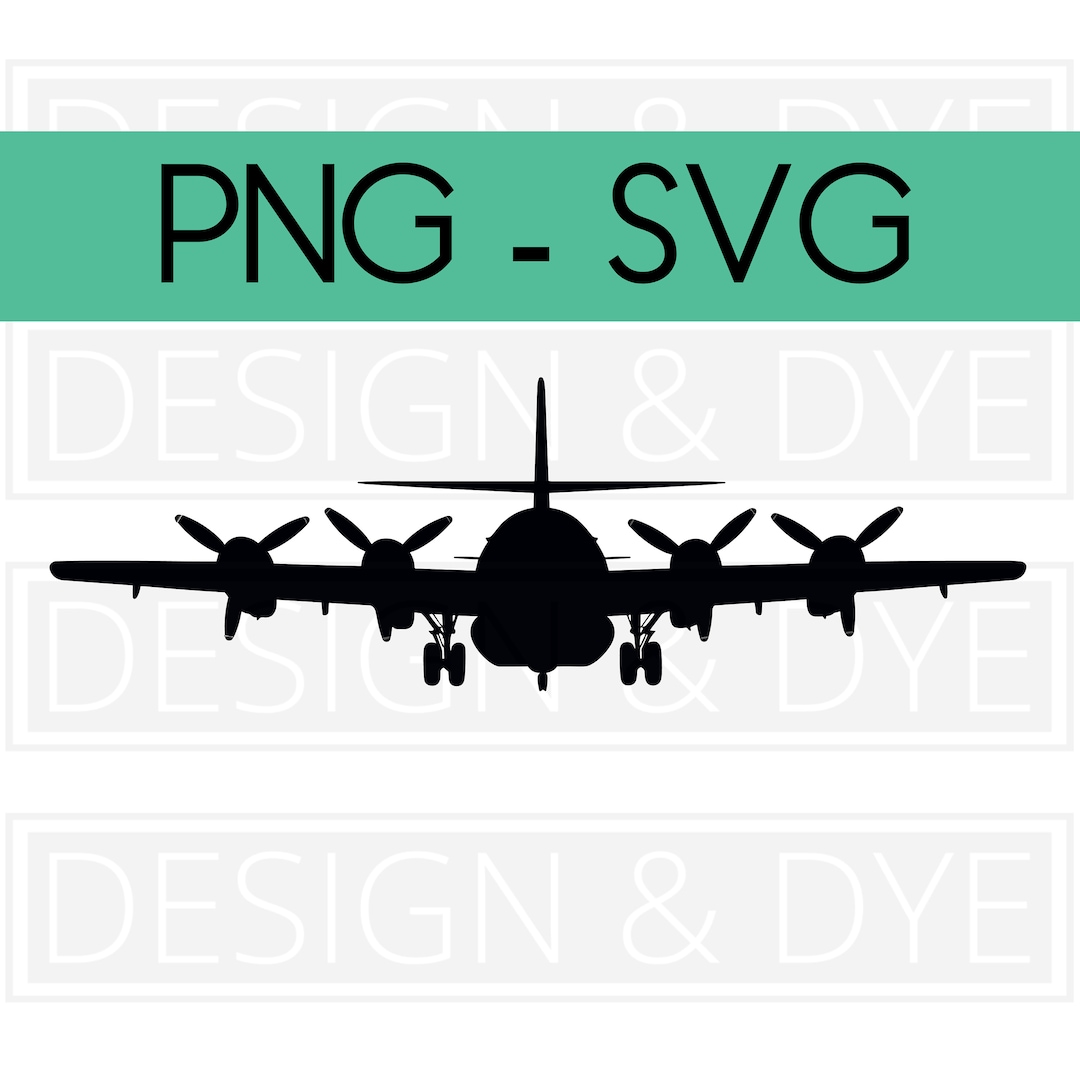 C130 SVG C130 PNG C130 Clipart C130 Hercules Cutfile C130 Plane SVG ...
