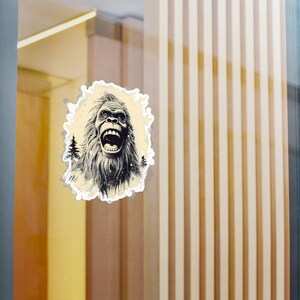Bigfoot Smiling Vinyl Decal, Bigfoot Sticker, Sasquatch Decal, Car ...