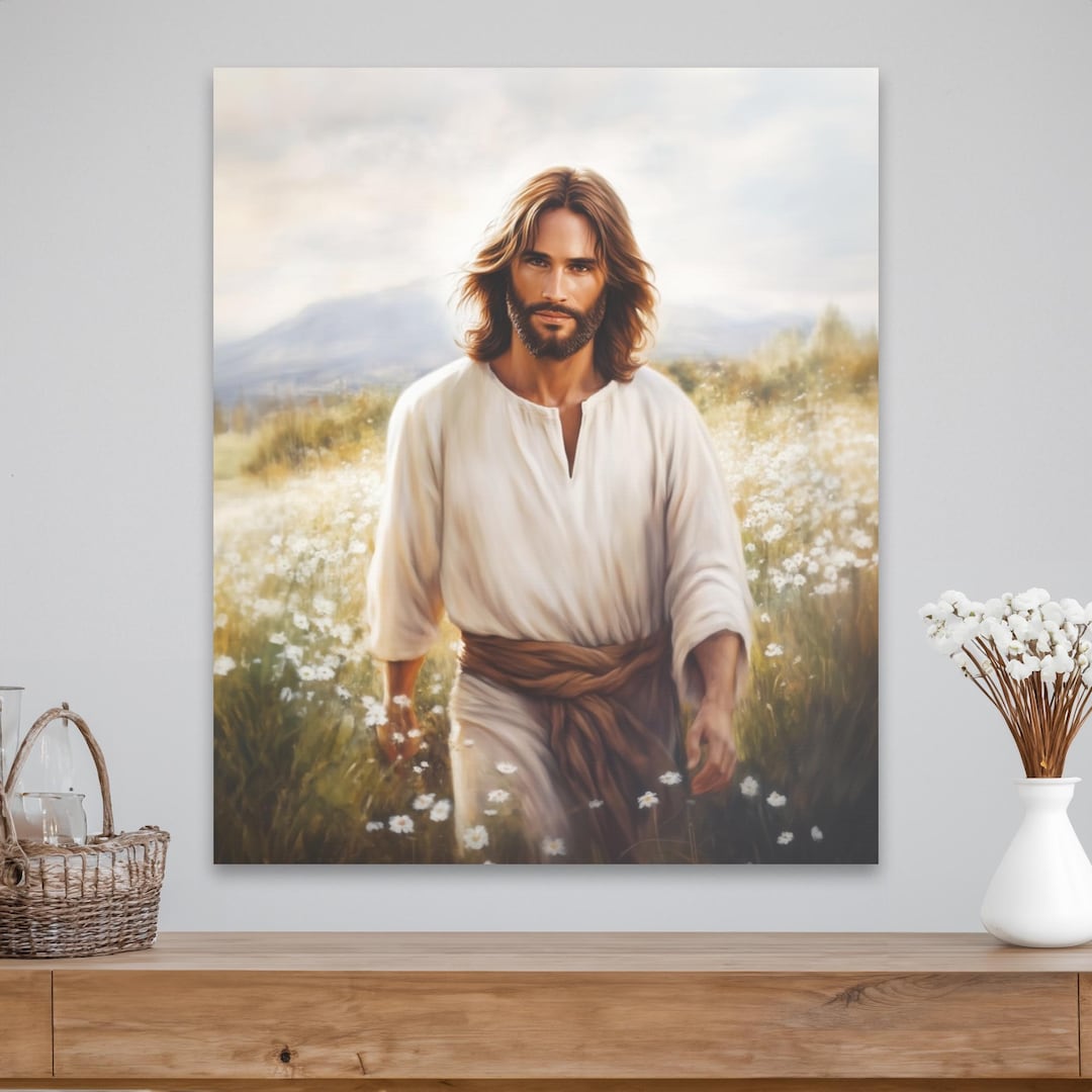 Jesus the Creator Canvas, Religious Wall Art, Christian Canvas Print ...