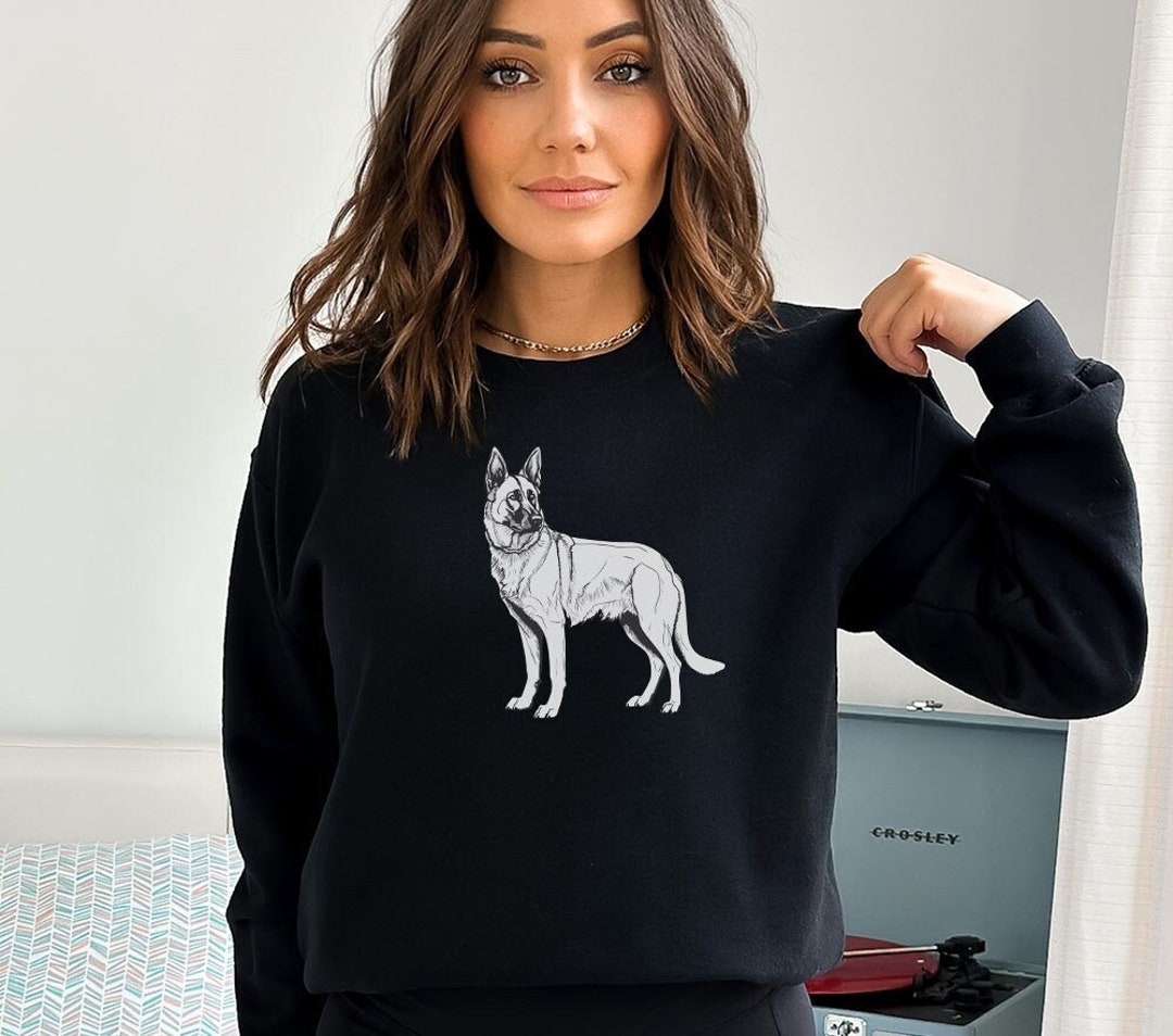 White German Shepherd Sweatshirt German Shepherd Mom Sweatshirt German ...