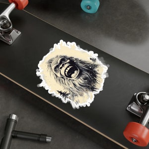 Bigfoot Smiling Vinyl Decal, Bigfoot Sticker, Sasquatch Decal, Car ...