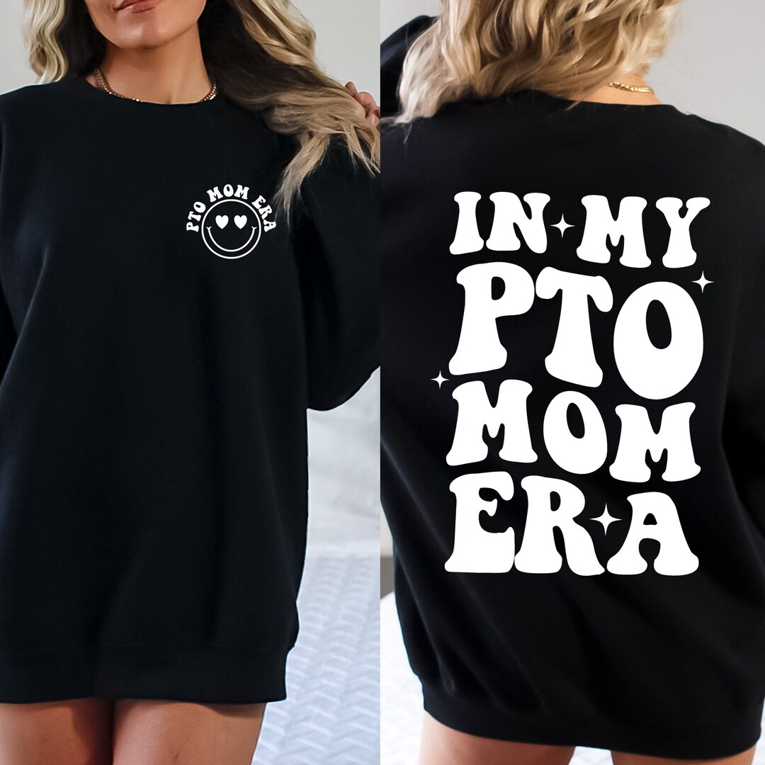 In My PTO Mom Era Sweatshirt, PTA School Tee, Parent Teacher ...