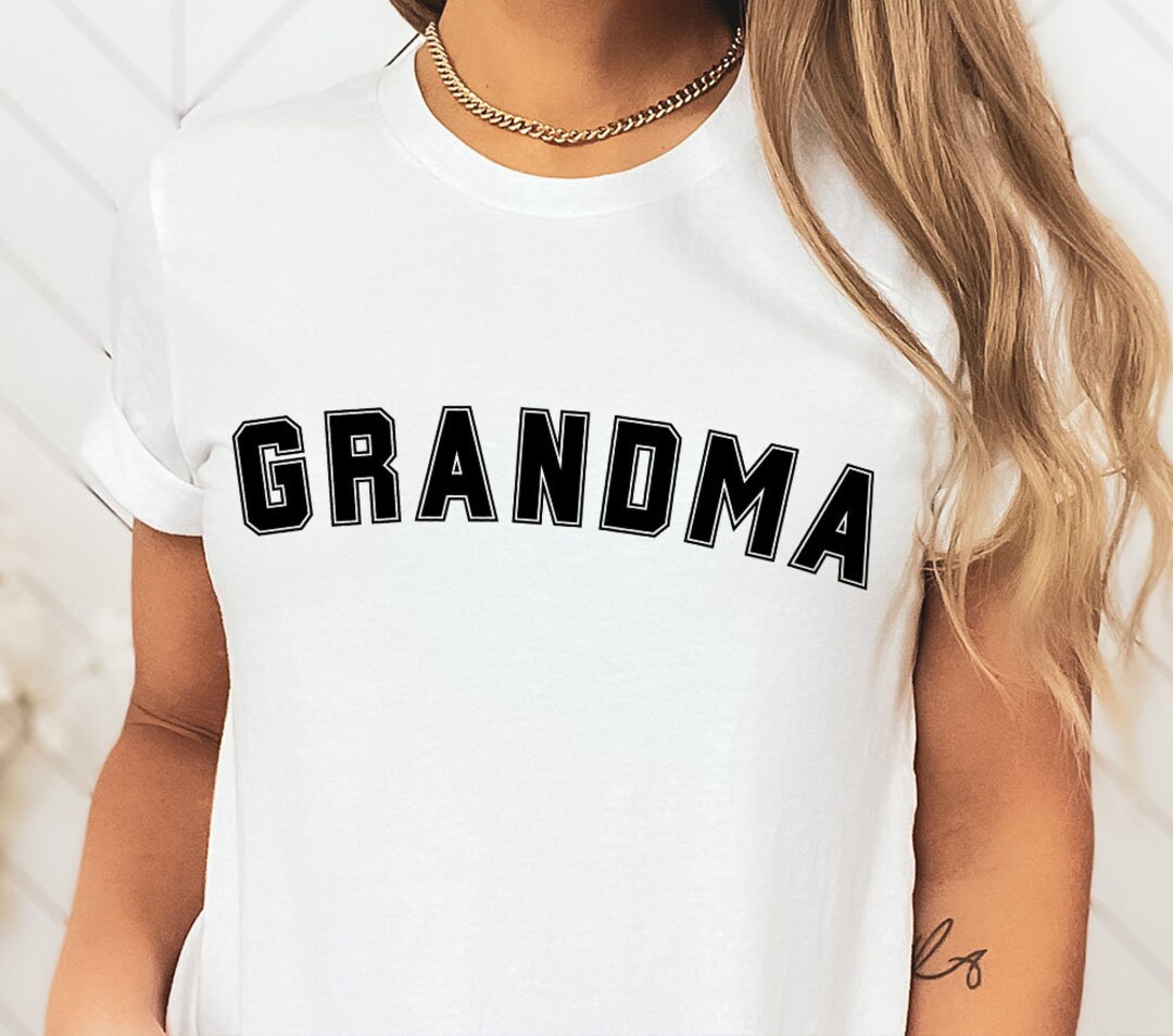 Grandma University Font T-shirt, Grandma T Shirt, Grandma Shirt ...