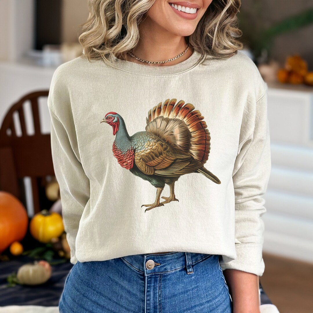 Vintage Turkey Sweatshirt: Thanksgiving Fall Crewneck - Etsy
