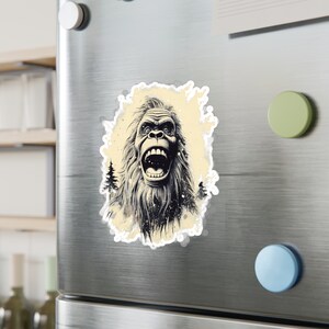 Bigfoot Smiling Vinyl Decal, Bigfoot Sticker, Sasquatch Decal, Car ...
