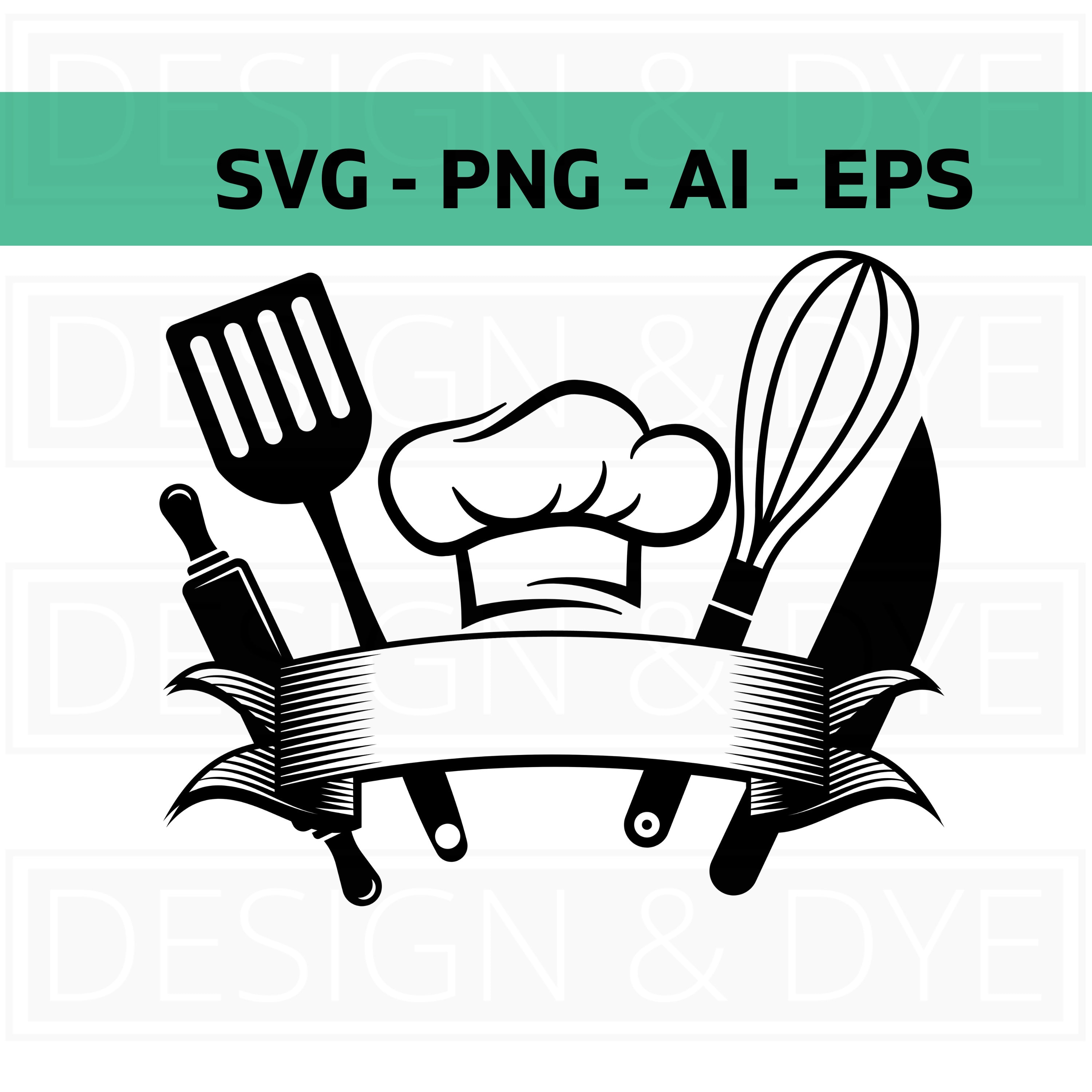 Chefs Toolbox Logo Fat Chef Svg | Inspire Uplift