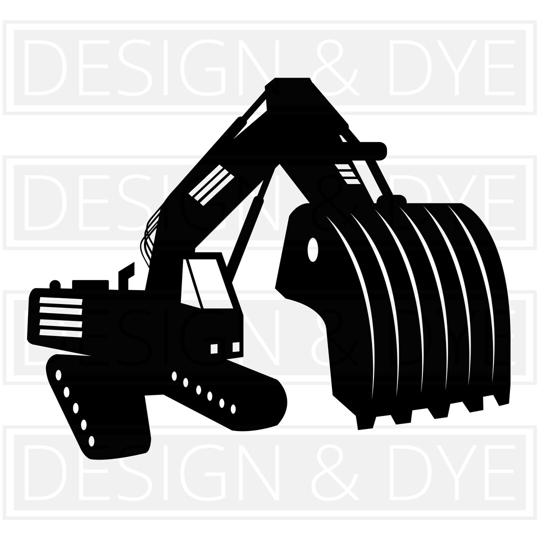 Bagger SVG Bagger PNG Bagger Clipart Bagger Cutfile Schweres Gerät SVG ...