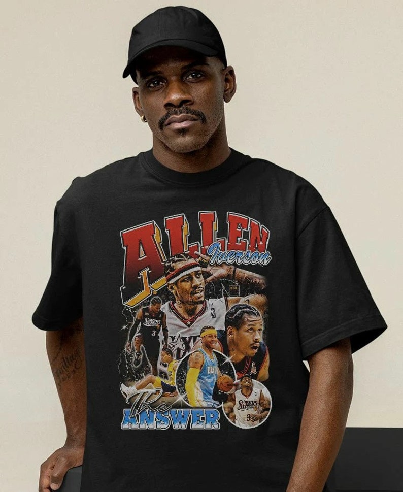 Camisa Allen Iverson vintage de los años 90 La respuesta - Etsy España