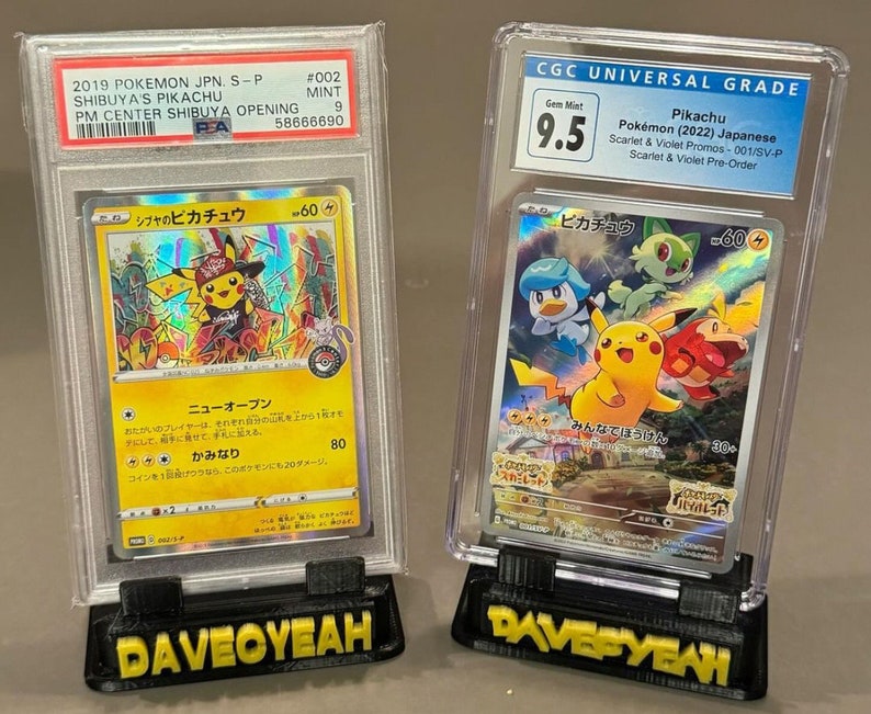 Custom 3D Printed Card Stand Pokemon TCG Sports Toploaders Slabs Graded ...