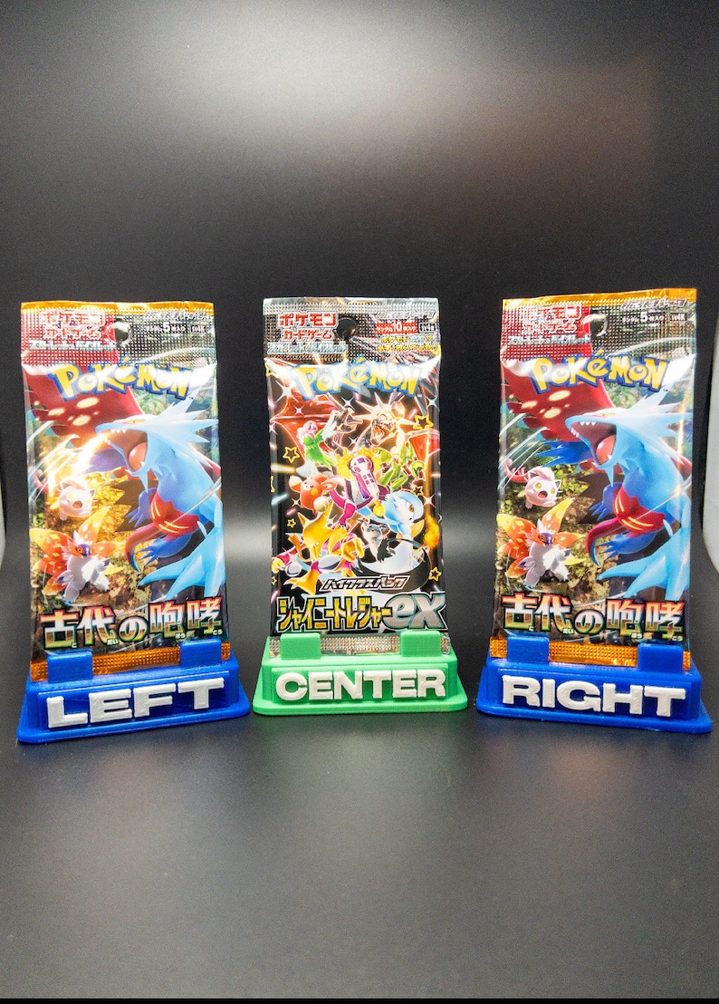 Custom 3D Printed Card Stand- Pokemon - TCG - Sports - Toploaders ...