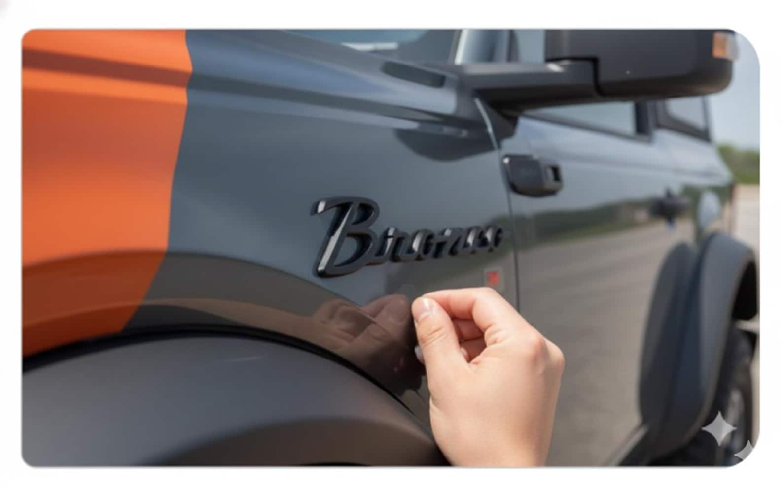 Bronco Emblem Matte Black Badge Classic Script - Etsy