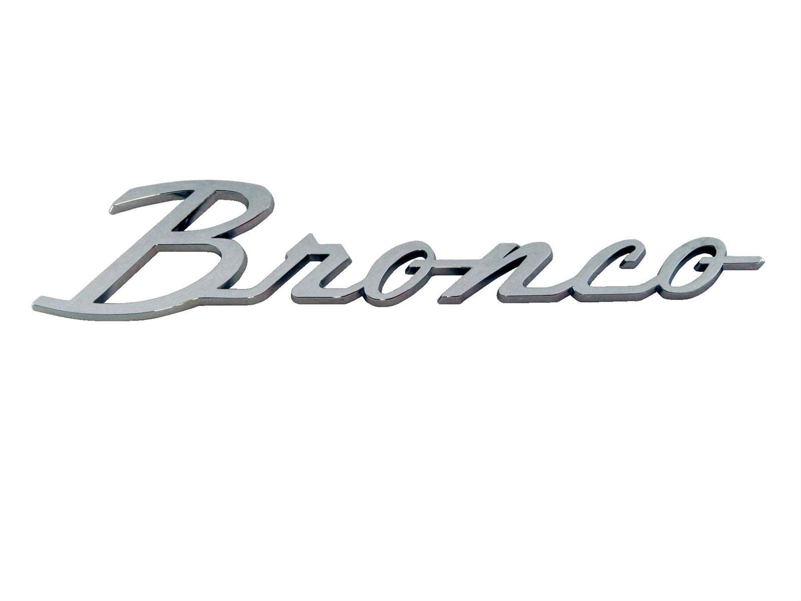 Bronco Emblem Matte Black Badge Classic Script - Etsy