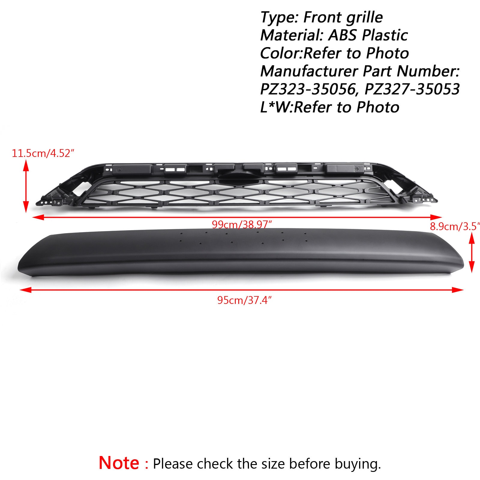 Front Bumper Grille Replacement Fit for 2020-2023 4runner With Lights ...