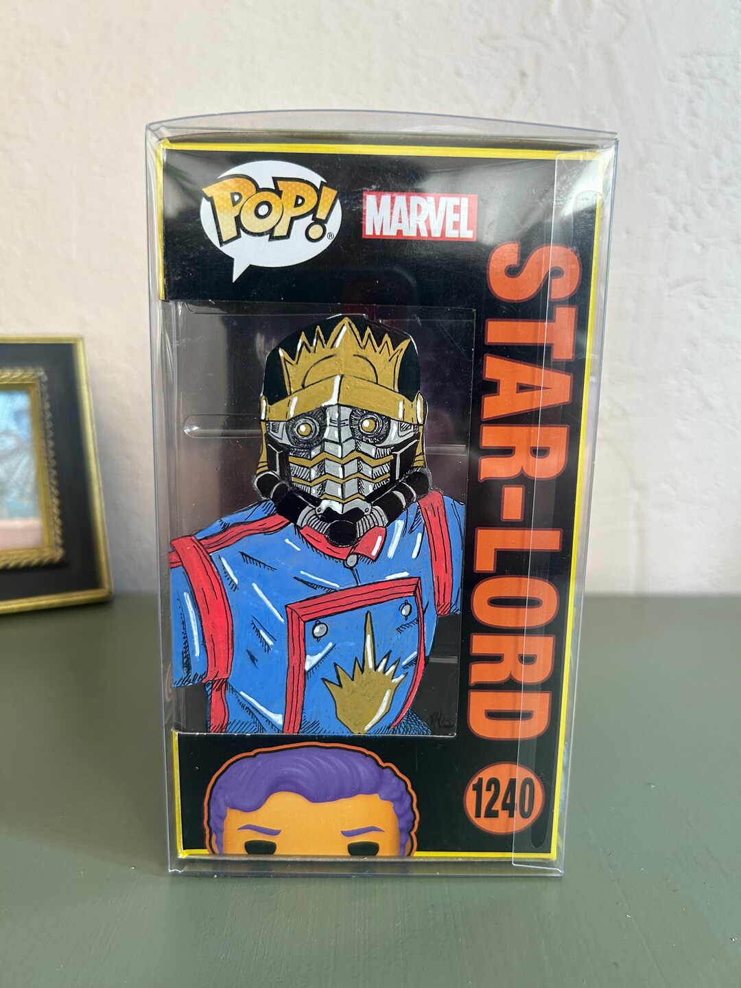 Star-lord Funko Pop With Custom Art - Etsy