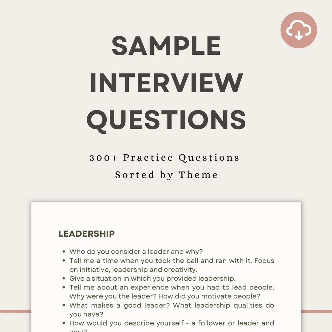 Comprehensive Interview Question Bank: 300+ Questions - Etsy