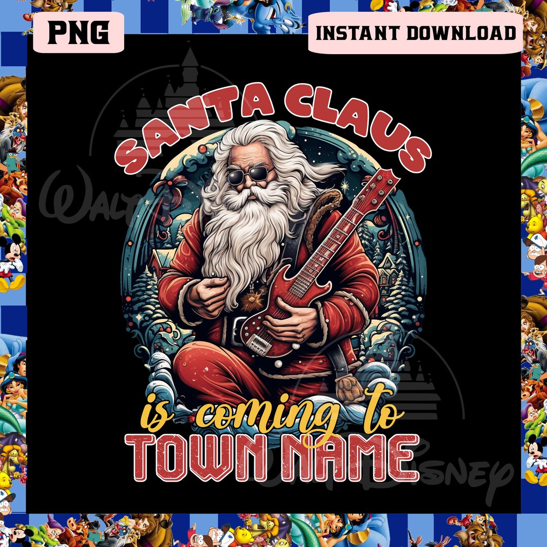 Santa Claus is Coming to Town Png Santa Claus Christmas Png - Etsy