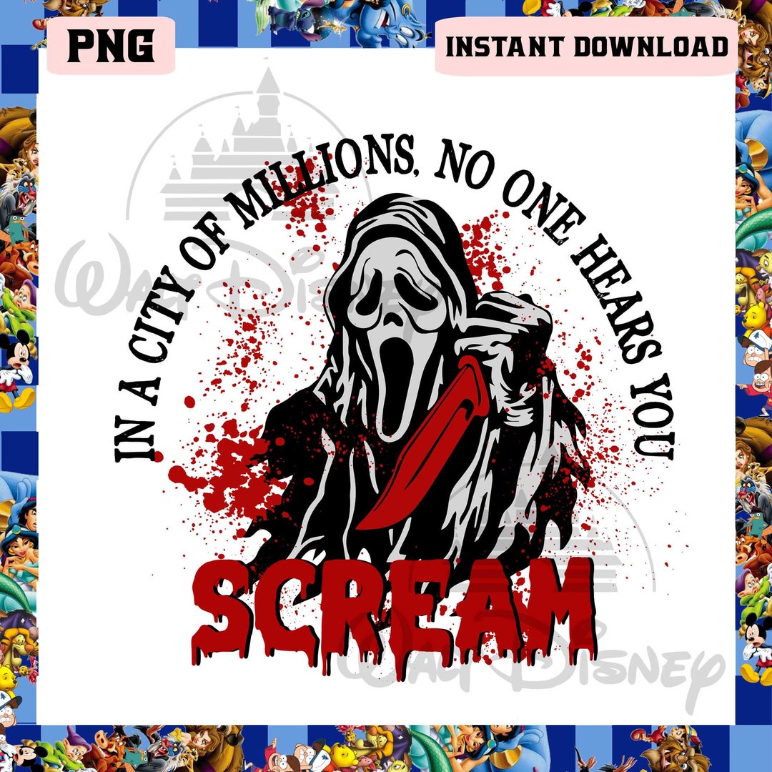 Scream Ghostface Png Horror Movie Png Spooky Season Png - Etsy UK