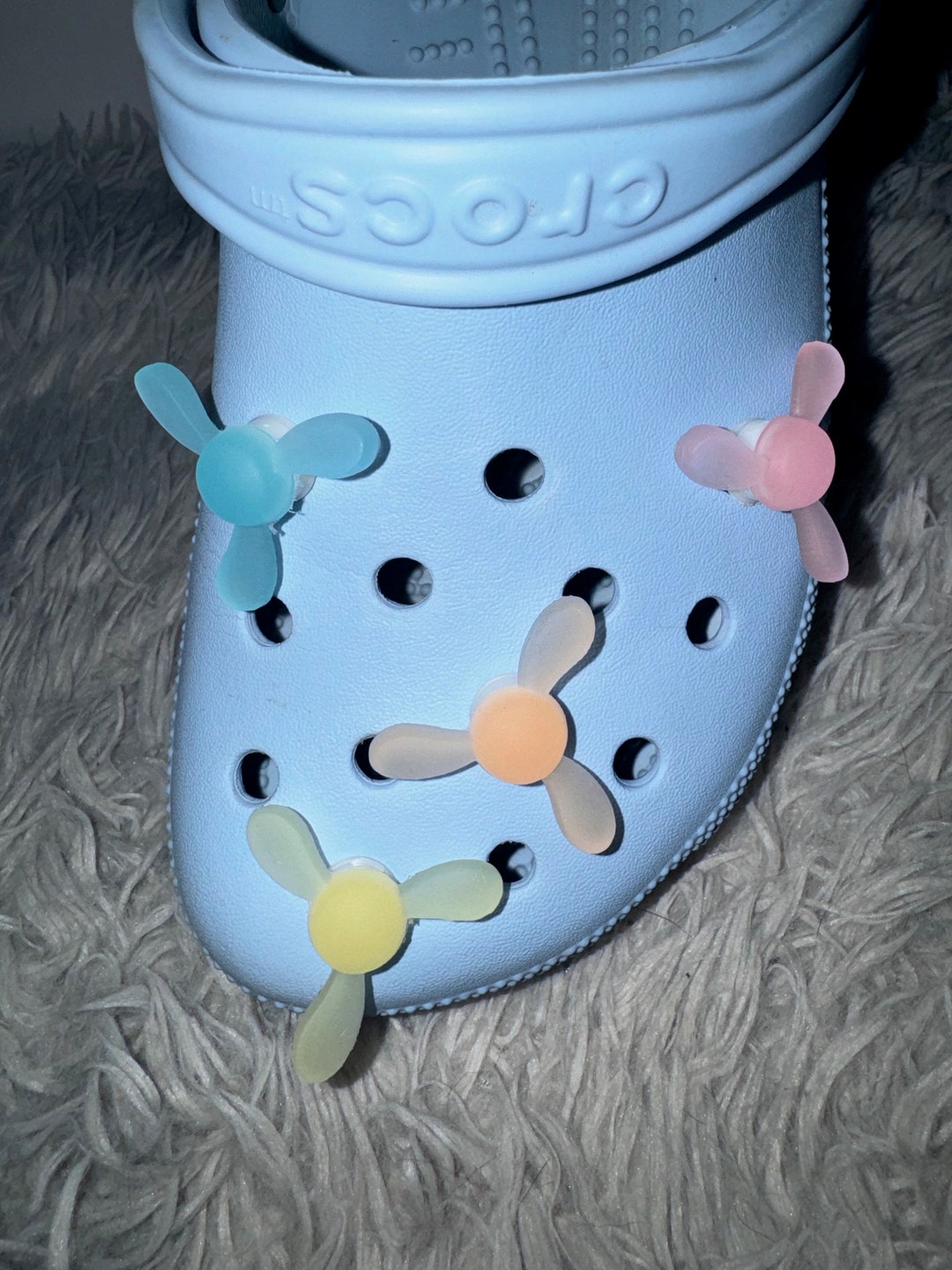 Fidget Spinner *luminous/glow in the Dark* Foam Shoe Charm - Etsy