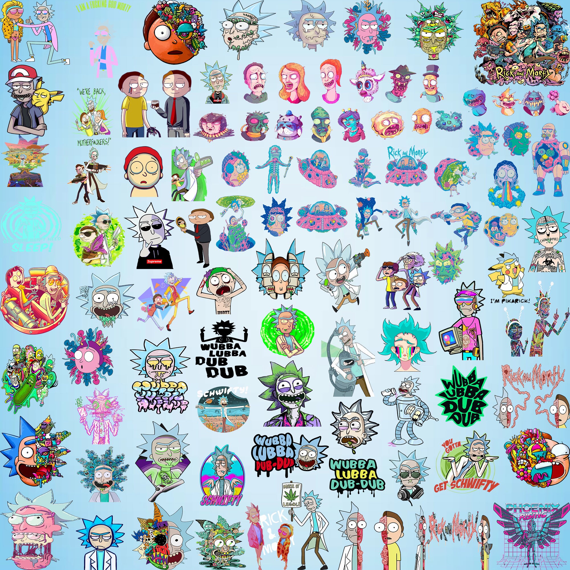 Rick and Morty Cricut Cutting File Cartoon Clipart Image - Etsy UK