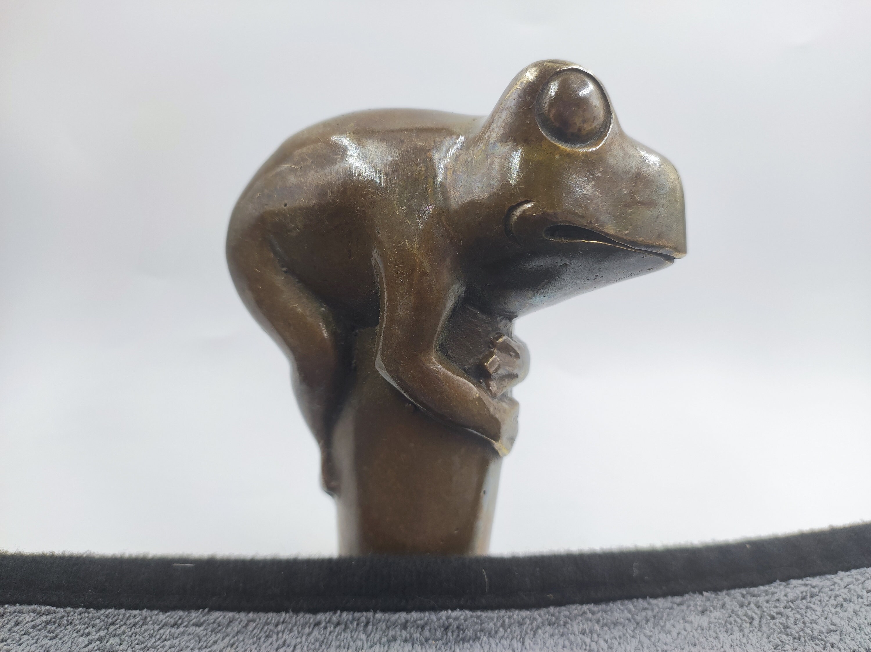 Copper Art Ferocious Copper Frog Head Door Handle Cabinet Handle Statue ...