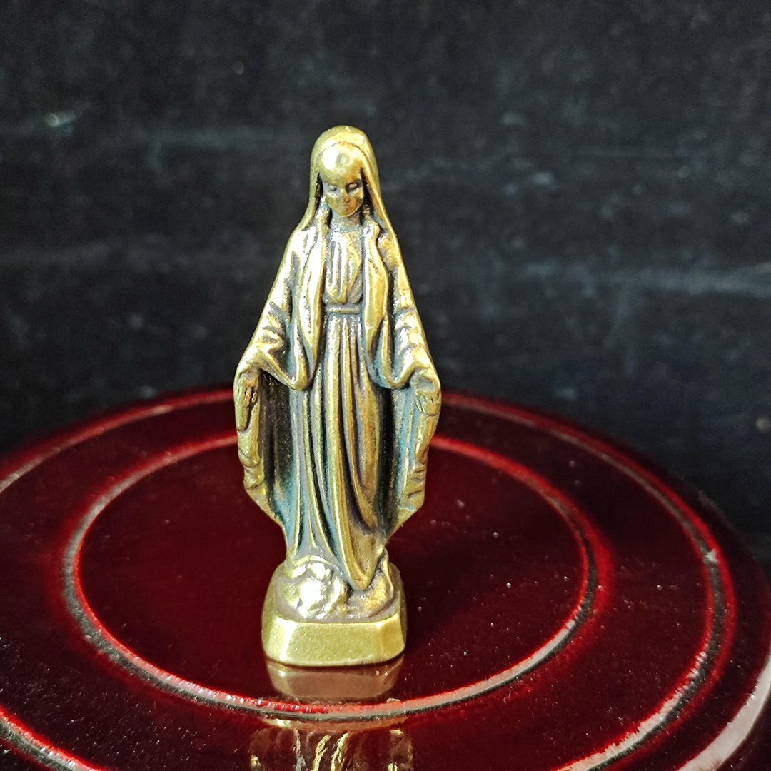 Copper Casting Virgin Mary Commemorative Statue Handcrafted for ...