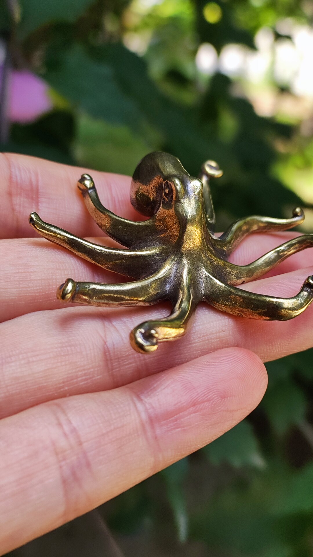 Copper Art Ferocious Copper Octopus Statue, Sea Anmimal Sculpture ...