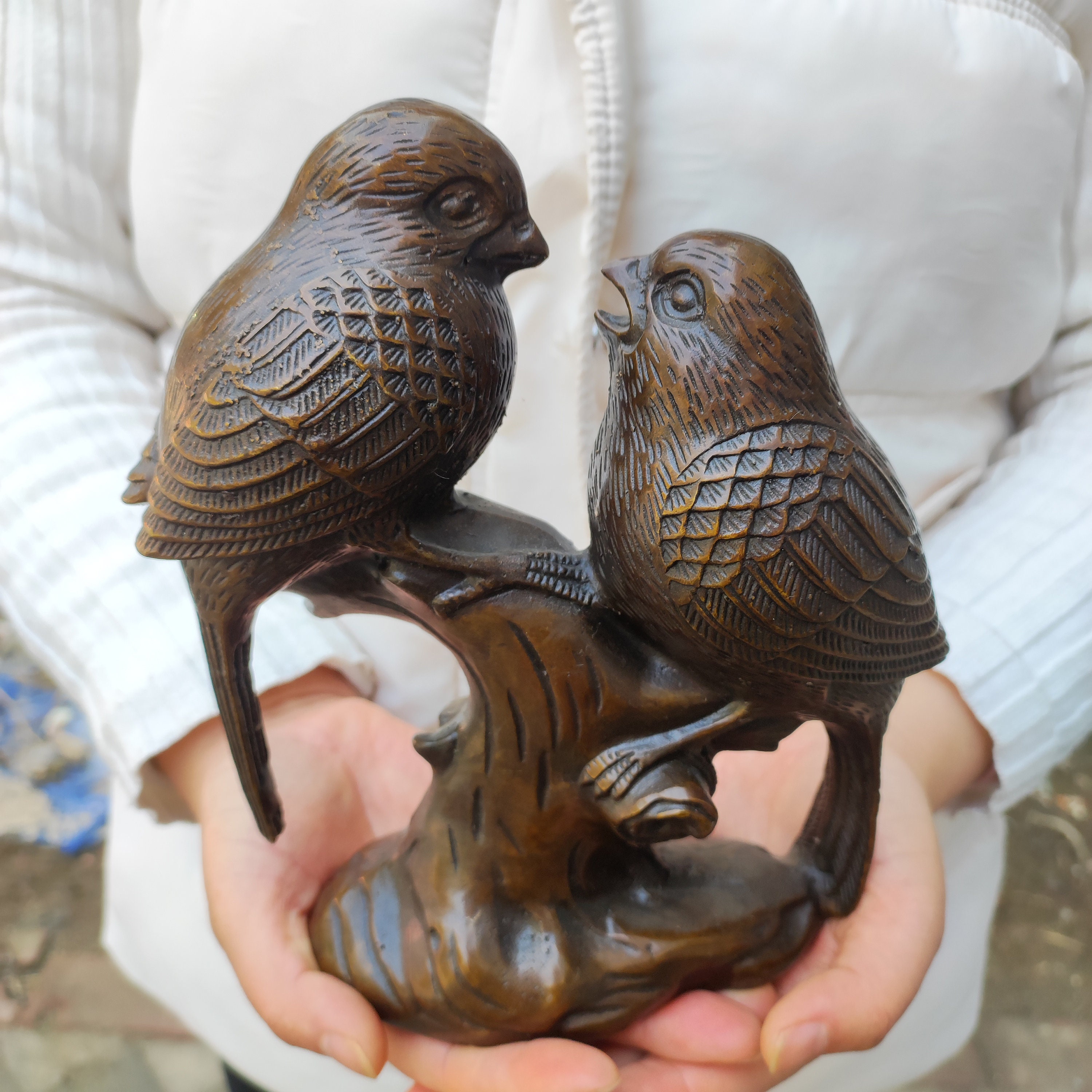 Copper Art Ferocious BRASS Pet Dog Statue, Wild Anmimal Sculpture, Huge ...