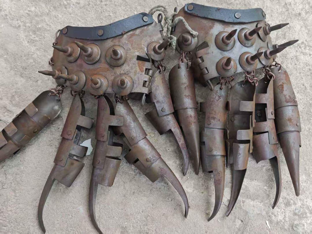 Asian Oriental Antique, Hawk Grasp Gloves,tiebt Protective Gloves ...