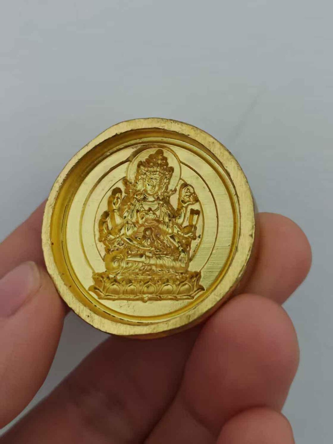 Nepal Mini Buddha Statue Copper Mold, Collect Tibet Buddhism Temple ...
