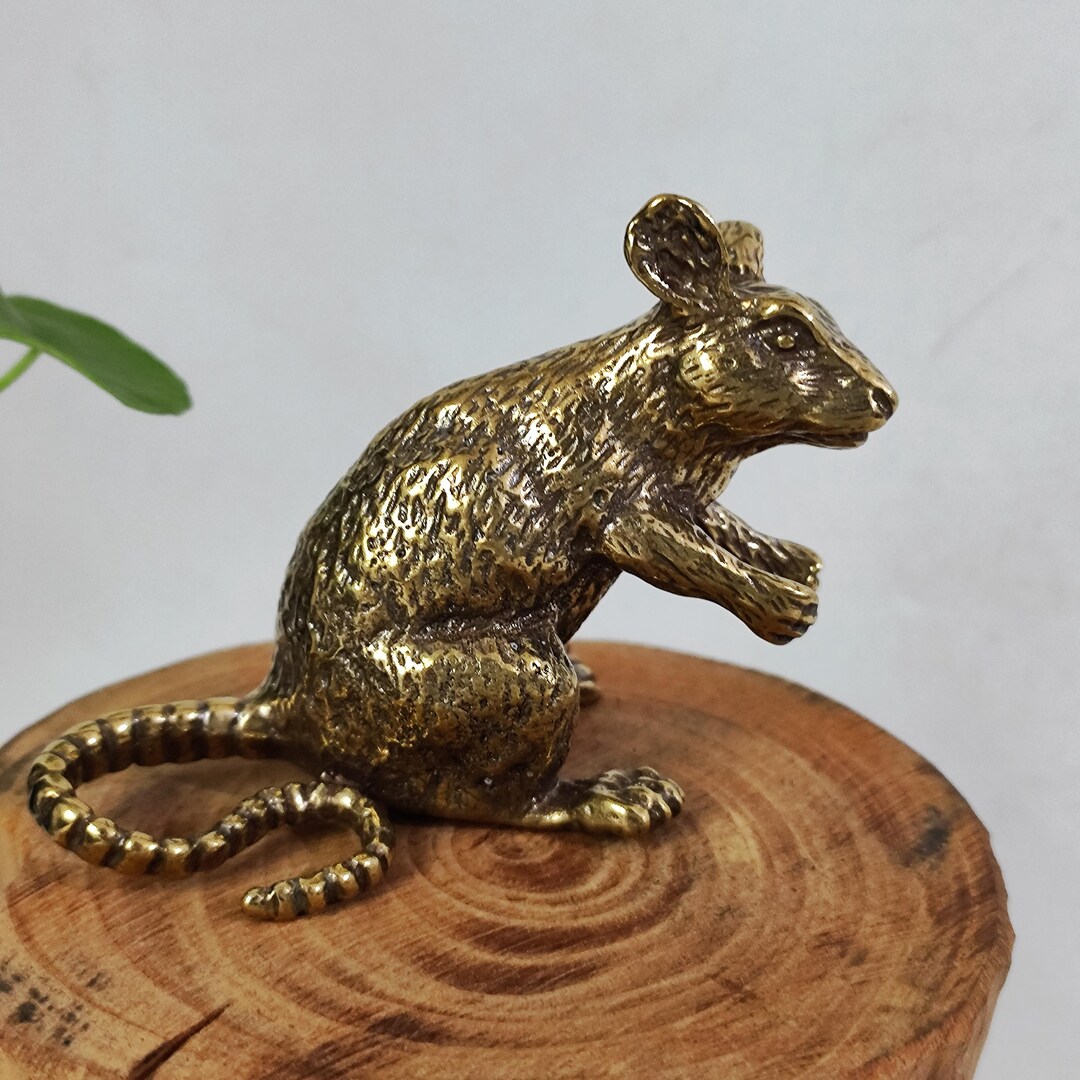 Get 1 Wild Anmimal Sculpture, Small Mouse Zodiac Rat Mini Miniature ...