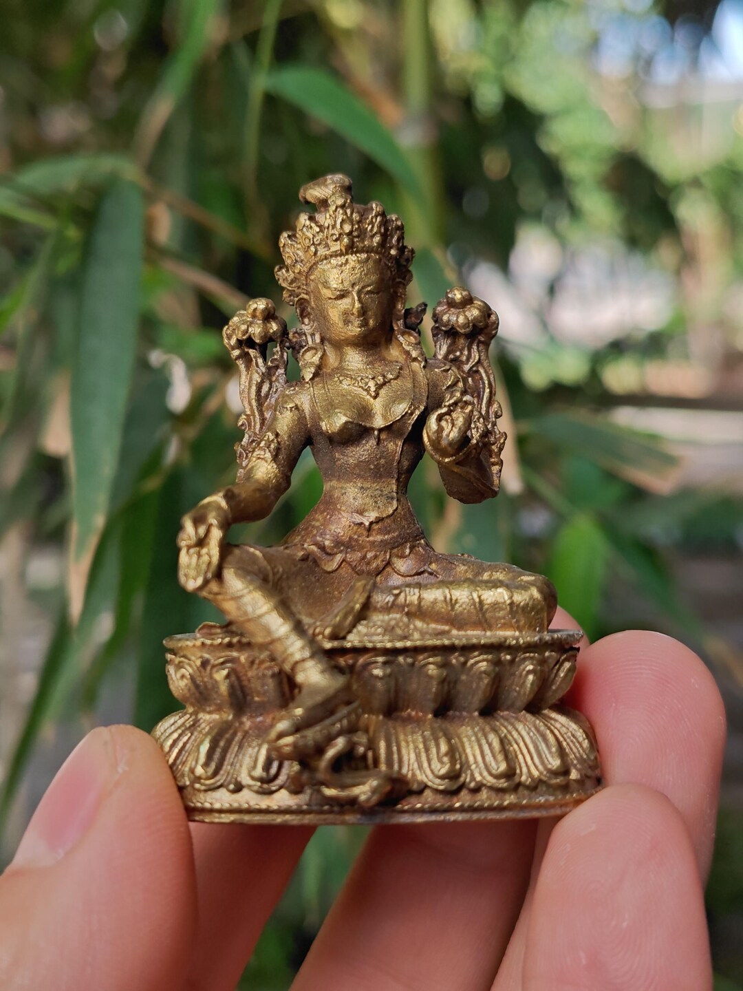Buddhist Antique Brass Mini Dharma Buddha Sitting Buddha,tibetan ...